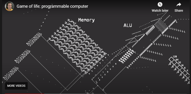 A Computer built in Conway’s Game of Life – How to Teach Computer Science